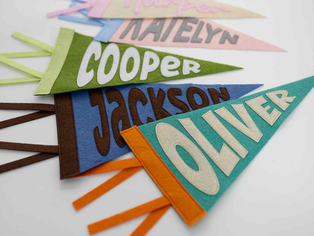 Personalized Name Pennant for Nursery Room Decor Baby Shower - Etsy