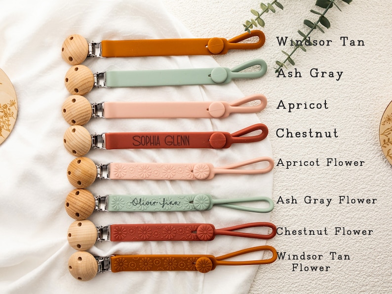Personalized Pacifier Clip Name Pacifier Holder - Etsy