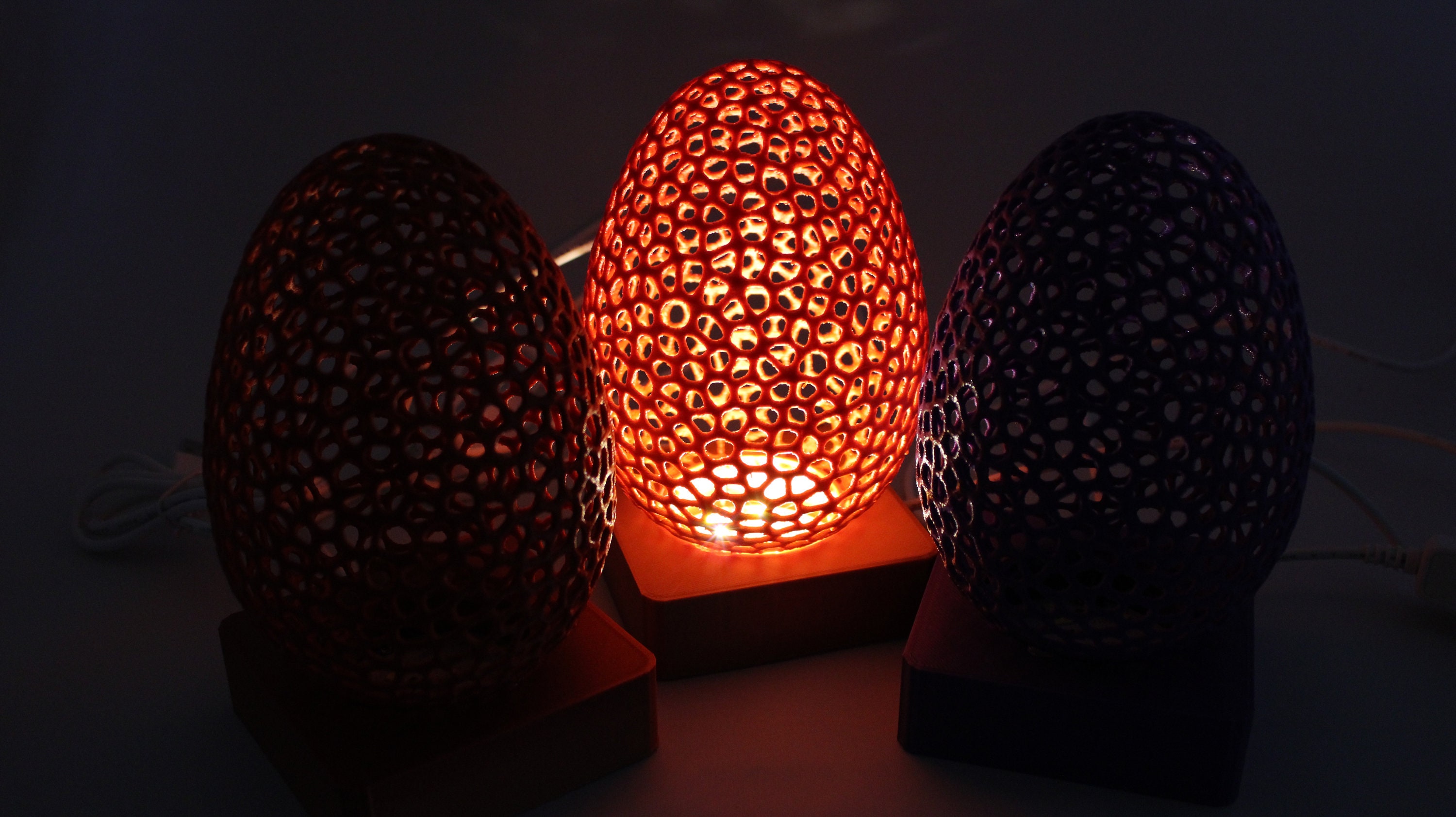 Easter Egg Light | Holiday Lamp | 3D Printed Lamp | Egg Lamp - Etsy