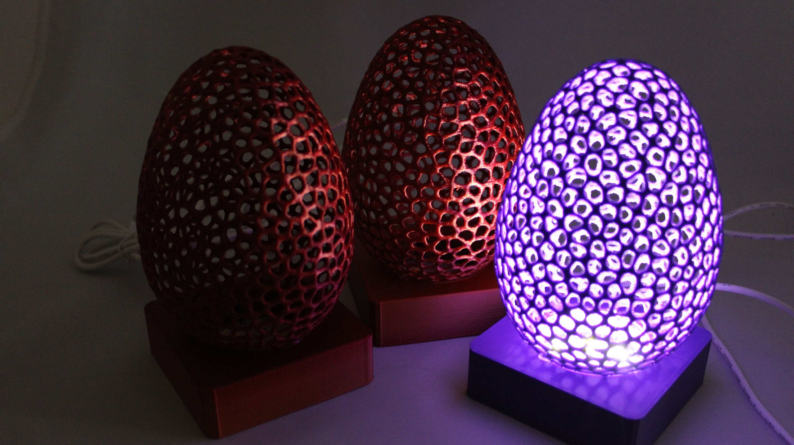 Easter Egg Light Holiday Lamp 3D Printed Lamp Egg Lamp - Etsy