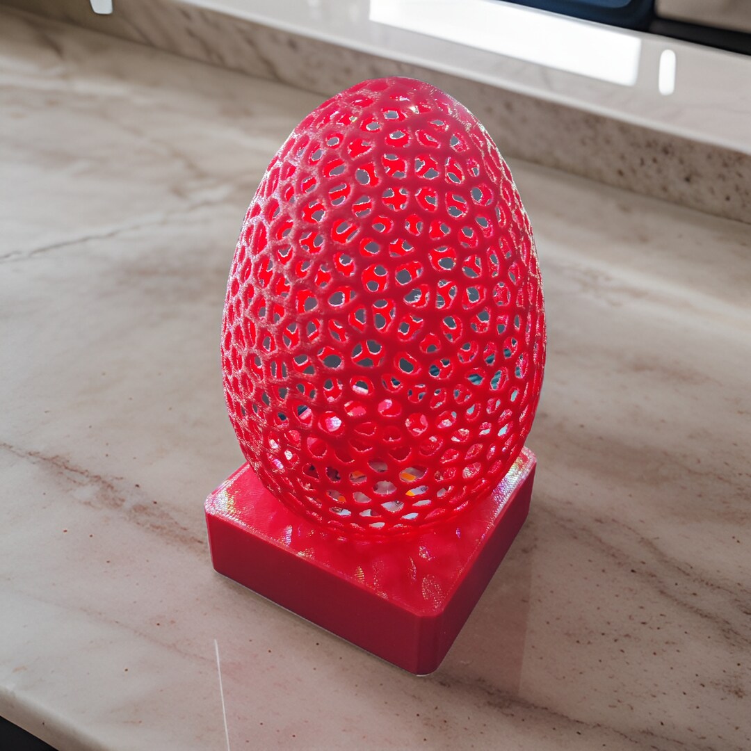 Easter Egg Light | Holiday Lamp | 3D Printed Lamp | Egg Lamp - Etsy