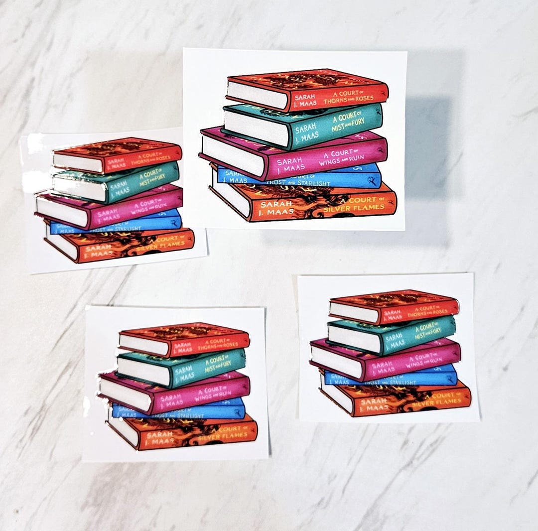ACOTAR Stacked Books UVDTF Stickers - Etsy