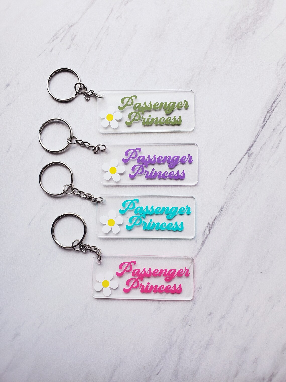 Passenger Princess Key Chain | Acrylic Key Chain | Retro Daisy Key ...
