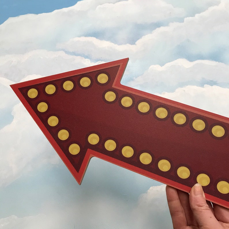 Giant Circus Fun Fair Fairground Arrow Sign MDF Wood Wedding - Etsy