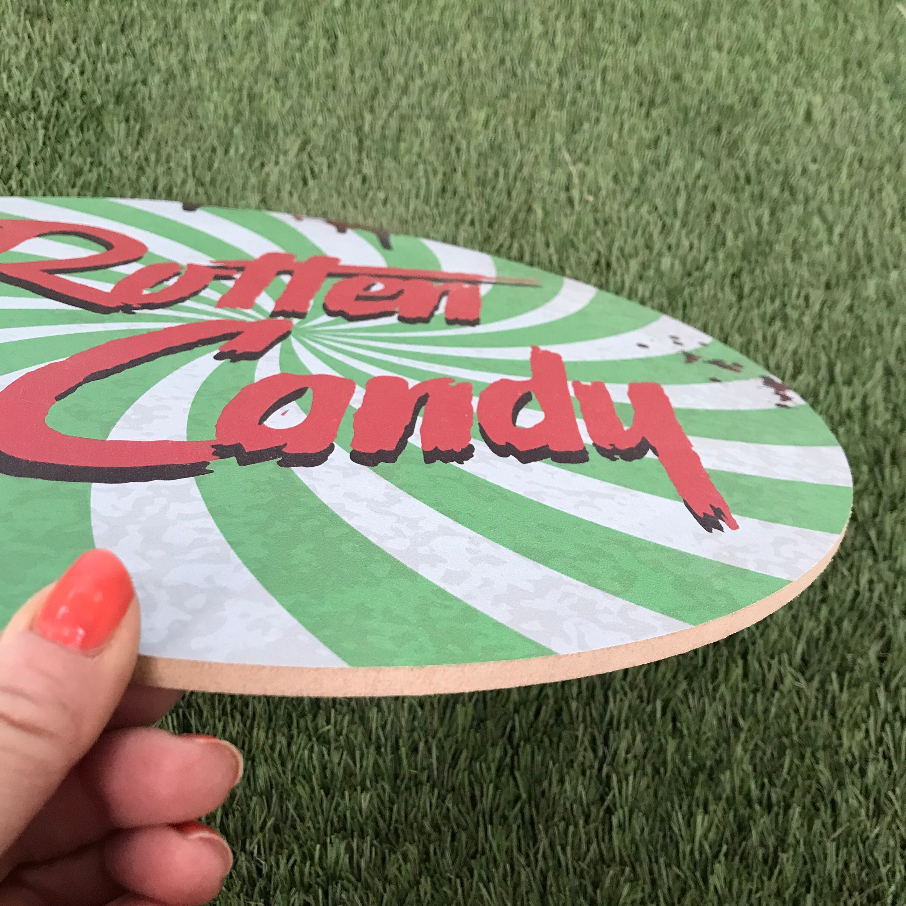 Halloween Rotten Candy Sign Lollipop Trick or Treat Decoration - Etsy