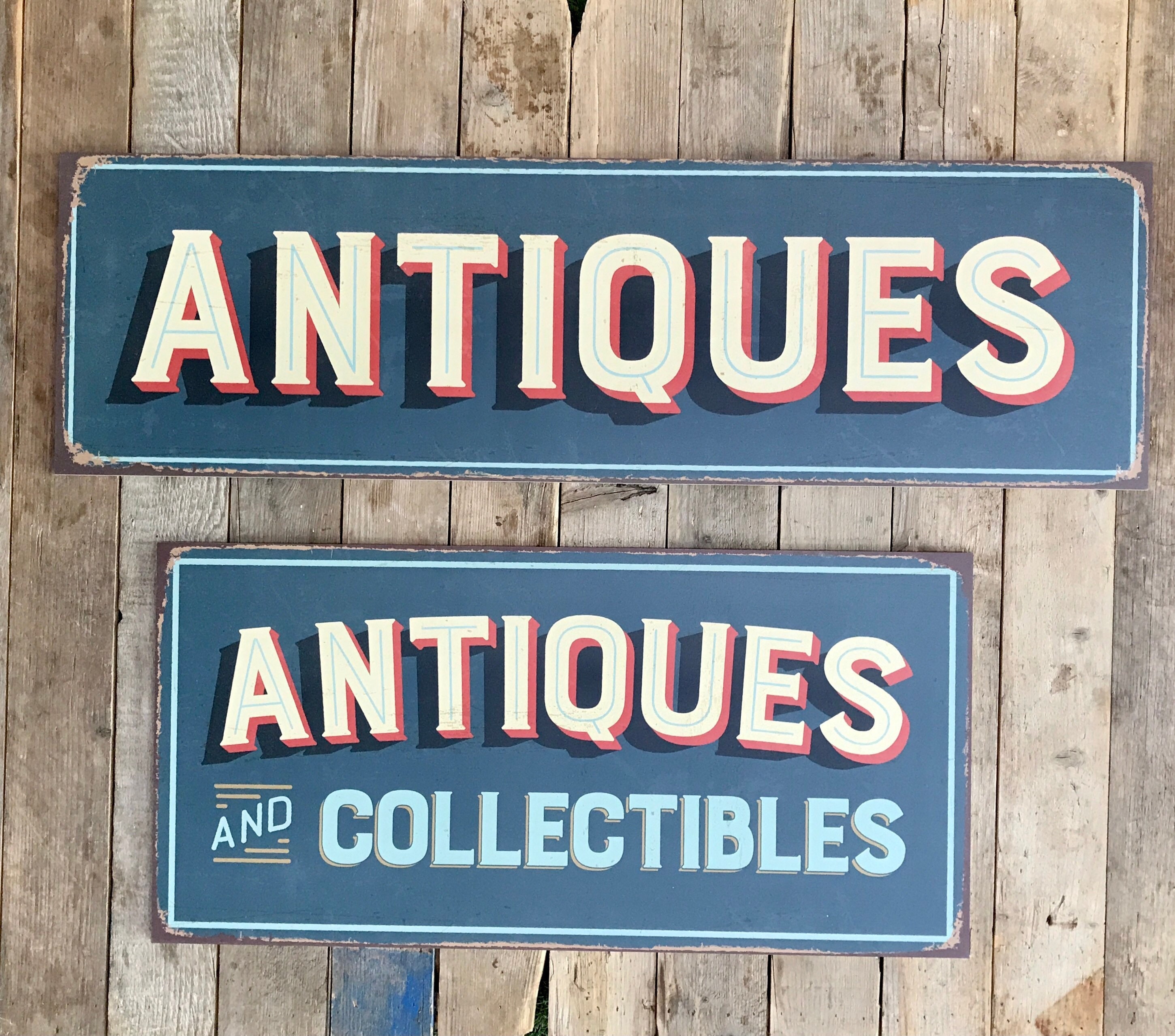 Antiques And Collectables Sign