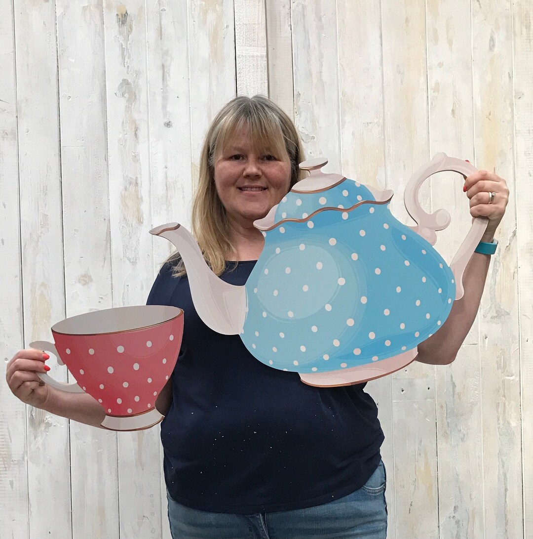 Giant Spotty Teapot or Cup - Etsy