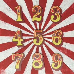 Traditional Wooden Circus Numbers - Etsy UK