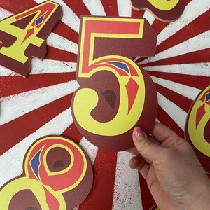 Traditional Wooden Circus Numbers - Etsy UK