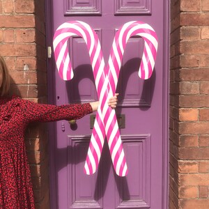 Giant 2D Candy Cane - Etsy