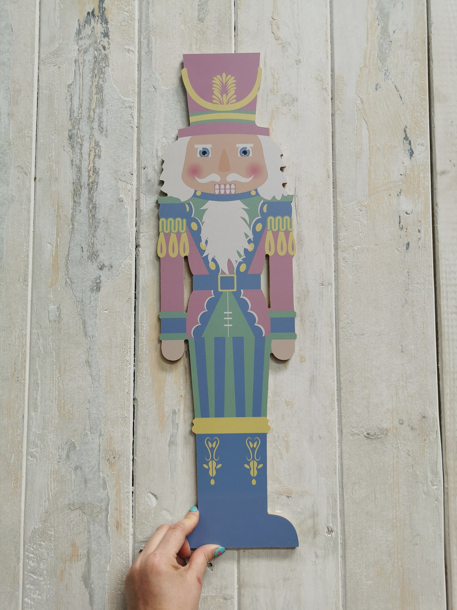 Pastel Giant Nutcracker Wooden MDF Prop Door Window Decoration - Etsy