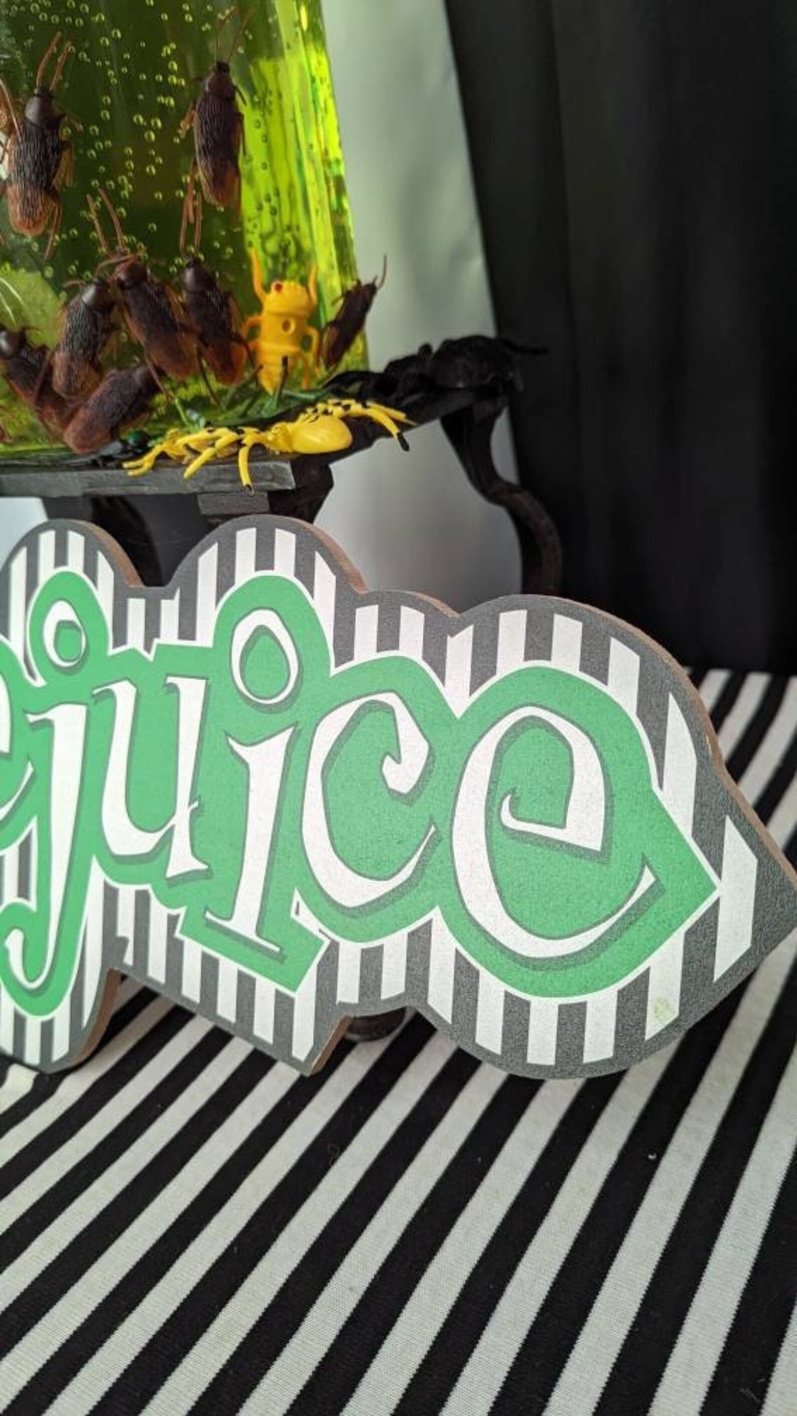 Beetlejuice Shaped Sign Halloween Party Drink Station Sign 2D - Etsy UK