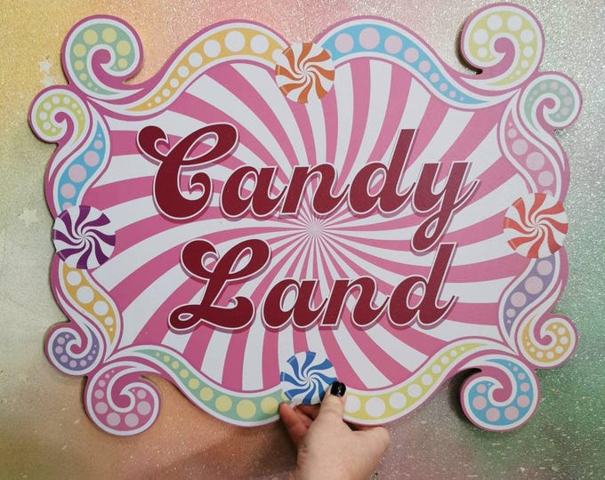 Candy Land Sign - Etsy