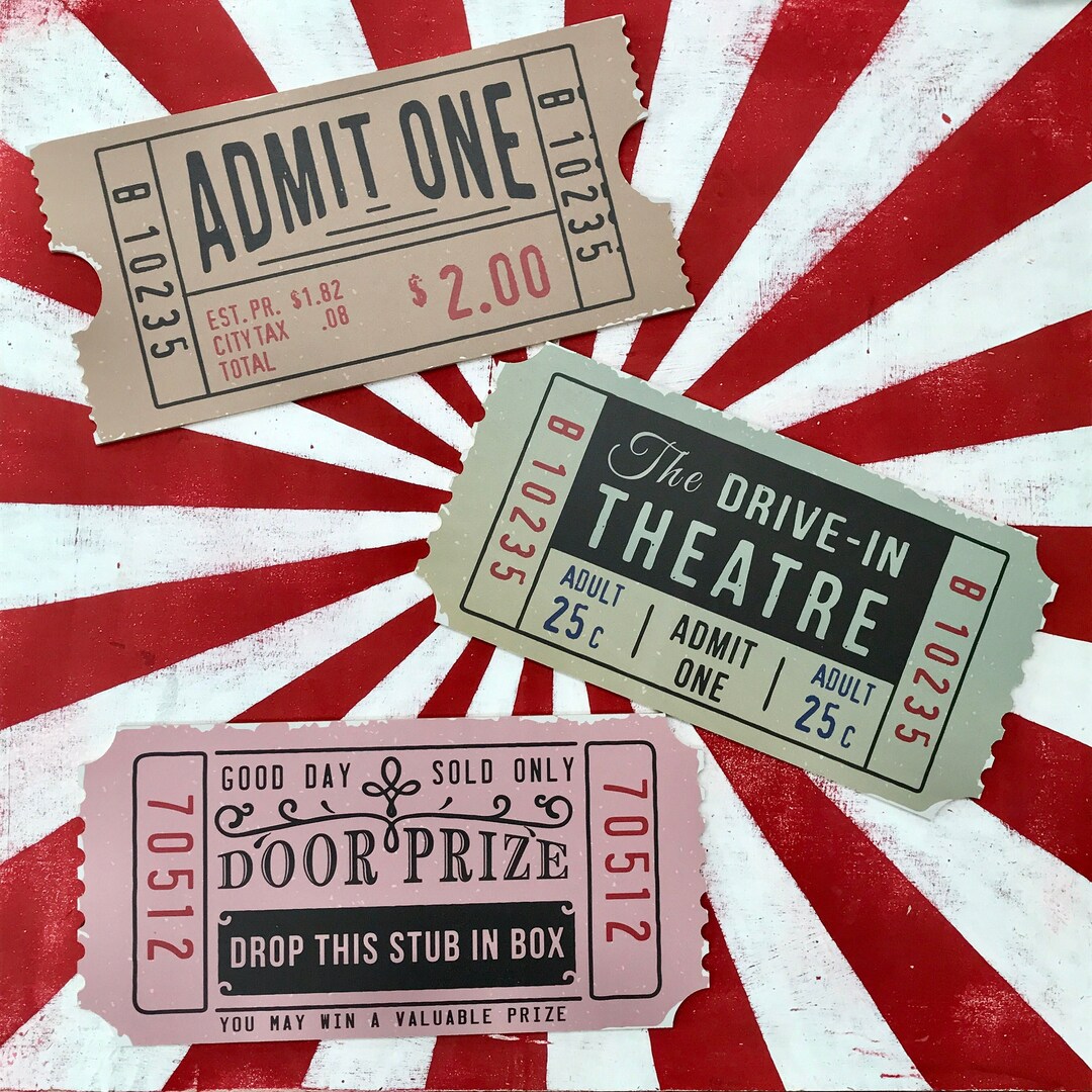 Giant Theatre Ticket - Etsy