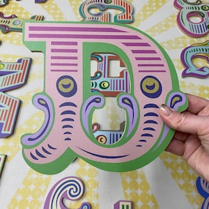 Colourful Circus Letter - Etsy