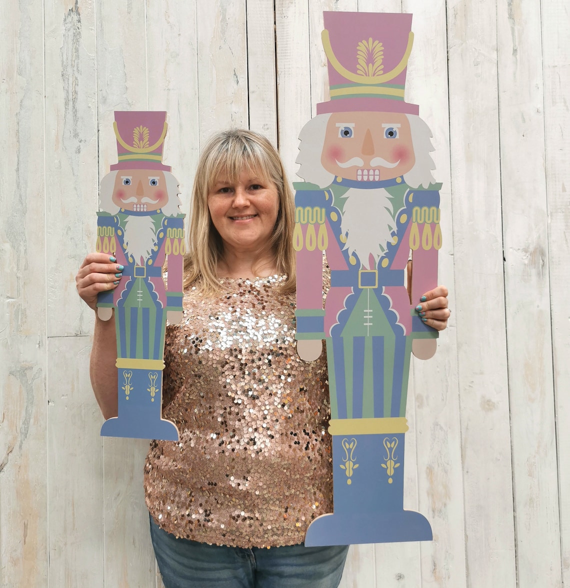 Pastel Giant Nutcracker Wooden MDF Prop Door Window Decoration - Etsy