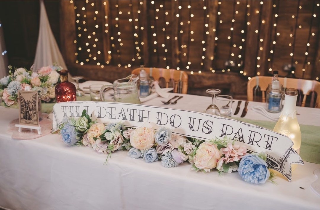 Till Death Do Us Part Wooden Banner - Etsy