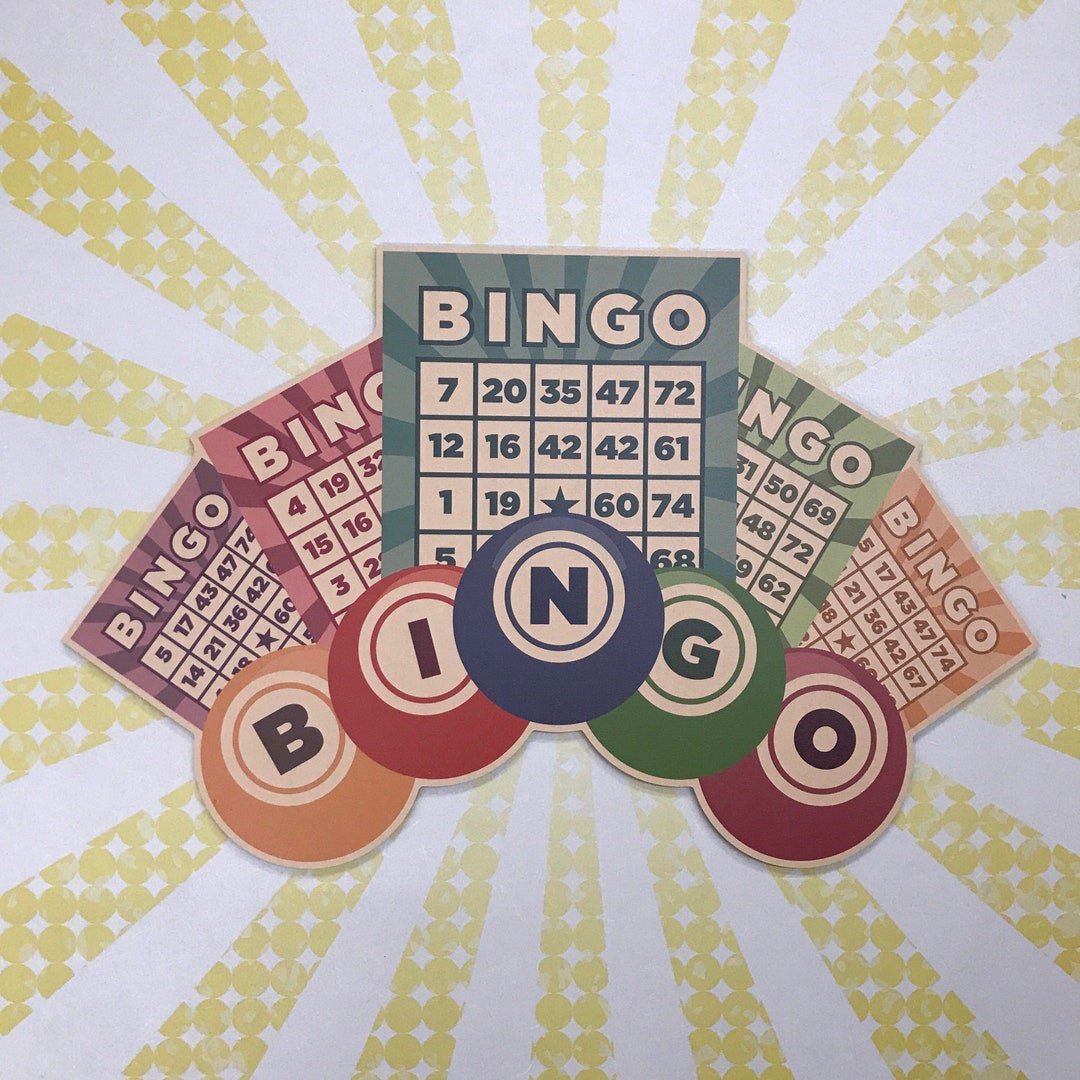 Giant MDF Retro Bingo Cards Vintage Style Games Room Bar - Etsy