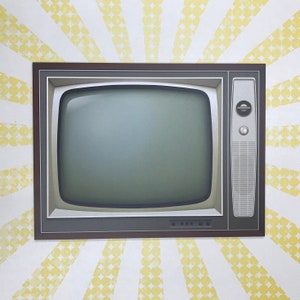 Retro TV Screen 2D Prop - Etsy