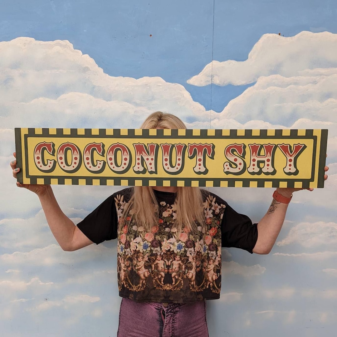 Coconut Shy Sign - Etsy