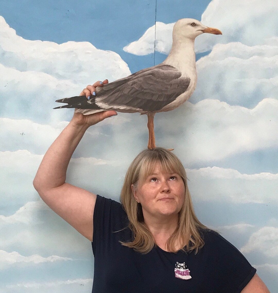 Giant Seagull Prop 2D Wooden MDF Retail Display Beach Cafe - Etsy UK