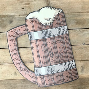 Giant 2D MDF Wooden Beer Stein Tankard Oktoberfest German - Etsy