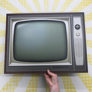Retro TV Screen 2D Prop - Etsy