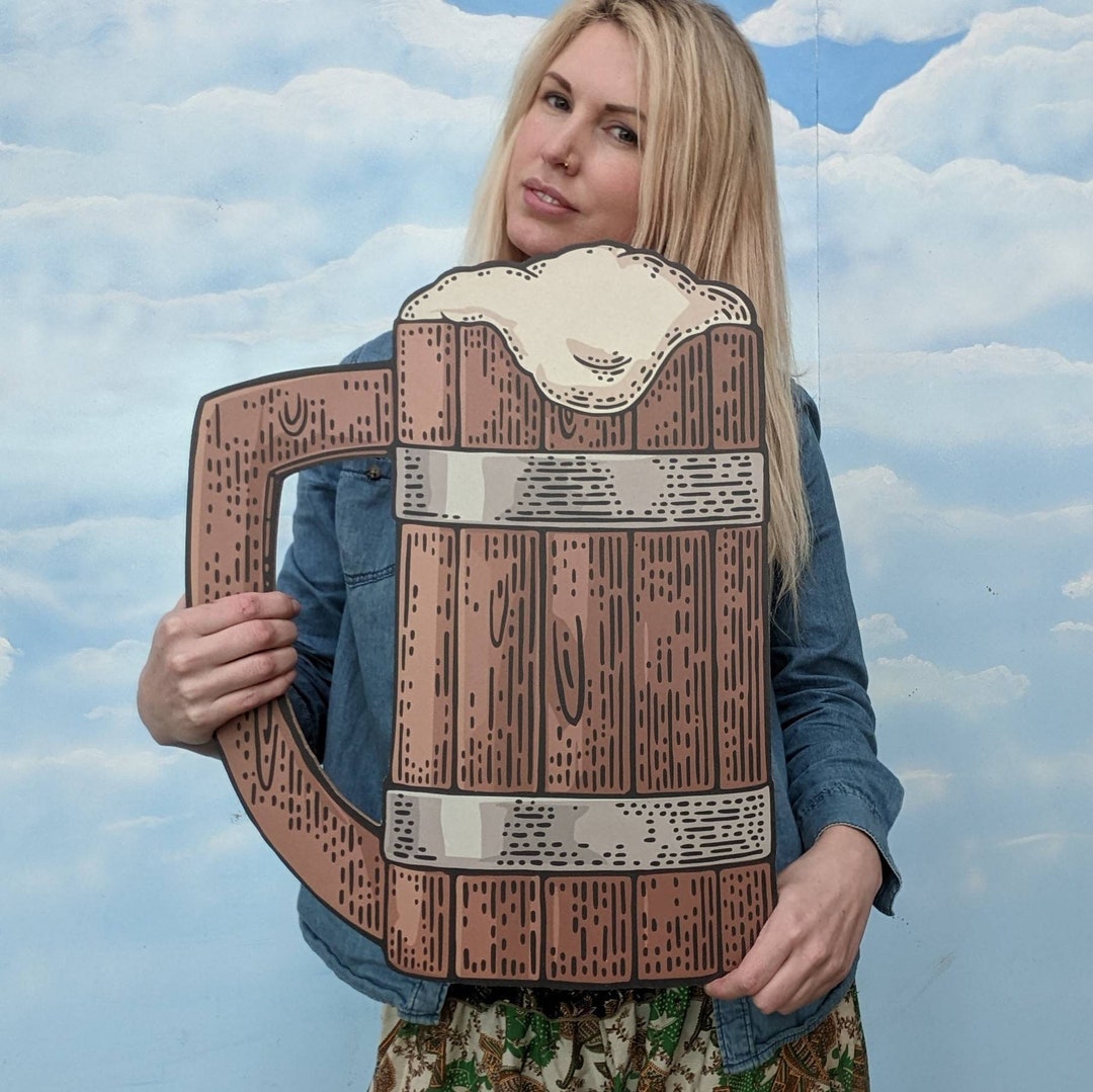 Giant 2D MDF Wooden Beer Stein Tankard Oktoberfest German - Etsy