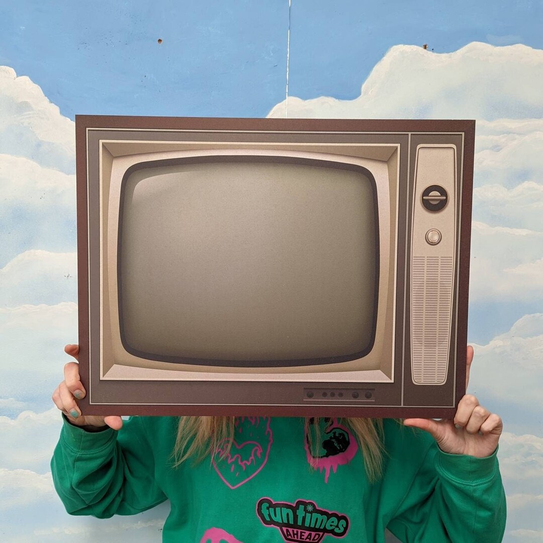 Retro TV Screen 2D Prop - Etsy