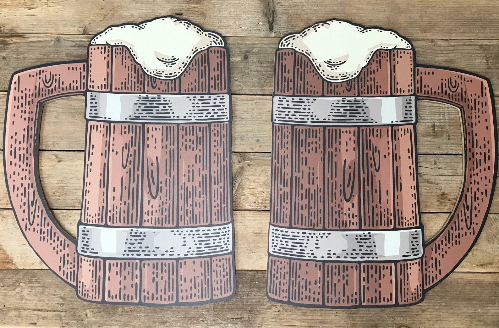 Giant 2D MDF Wooden Beer Stein Tankard Oktoberfest German - Etsy