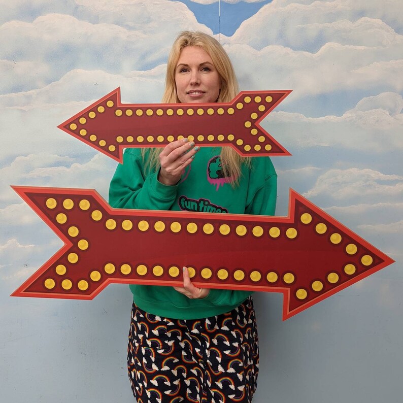 Giant Circus Fun Fair Fairground Arrow Sign MDF Wood Wedding - Etsy