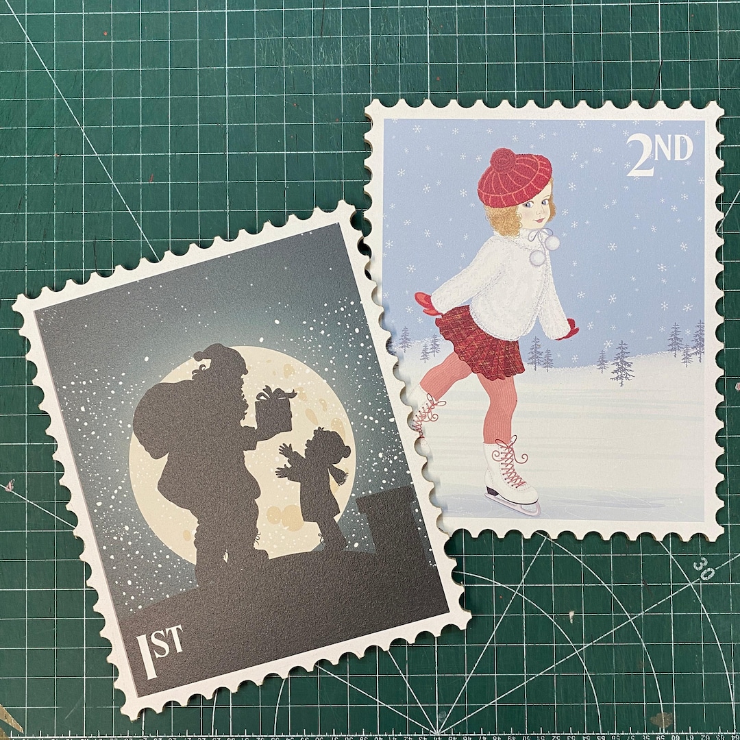 Giant Christmas Stamps - Etsy UK