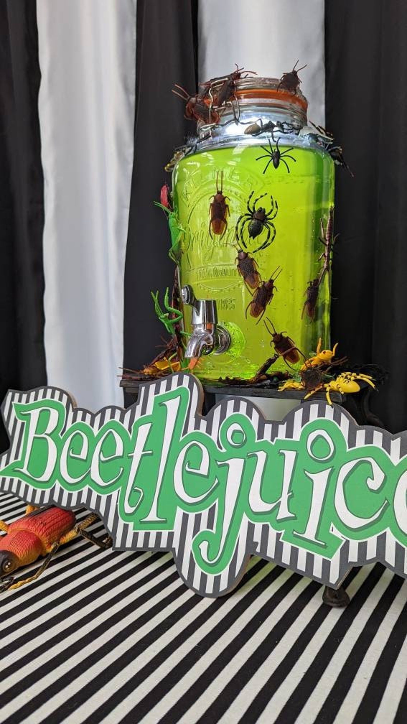 Beetlejuice Shaped Sign Halloween Party Drink Station Sign 2D - Etsy UK
