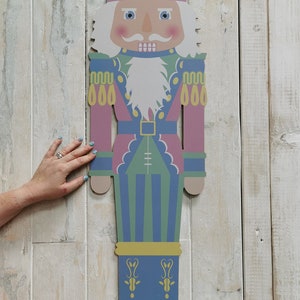 Pastel Giant Nutcracker Wooden MDF Prop Door Window Decoration - Etsy