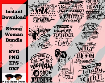 Strong woman svg | Etsy
