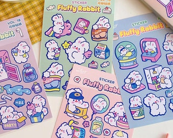 Kawaii Fluffy Bunny - Etsy
