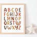 Neutral Rainbow Alphabet Print, Boho Rainbow Print, Alphabet Printable ...