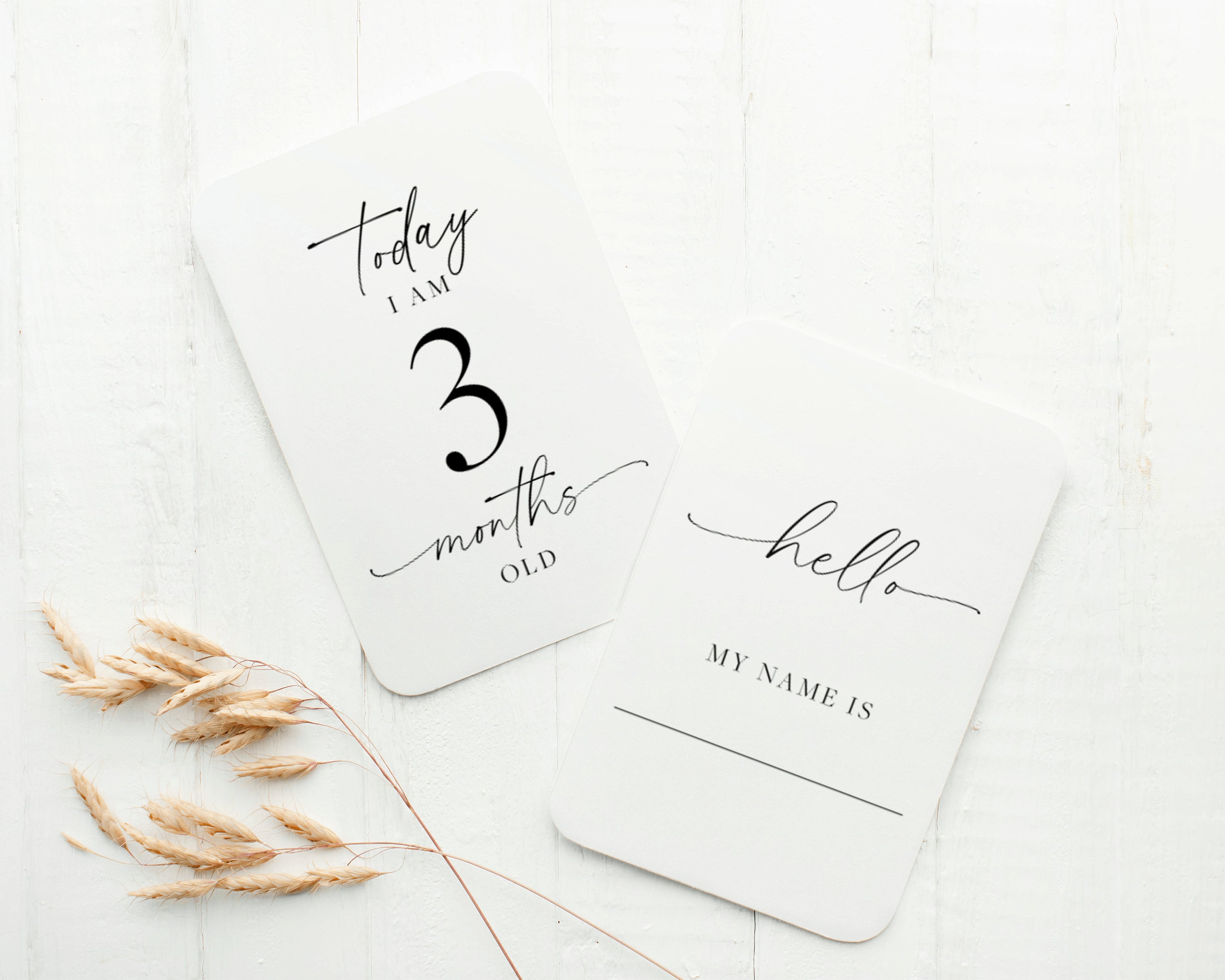 Neutral Milestone Cards . Baby Milestone Cards . Baby Month Cards ...