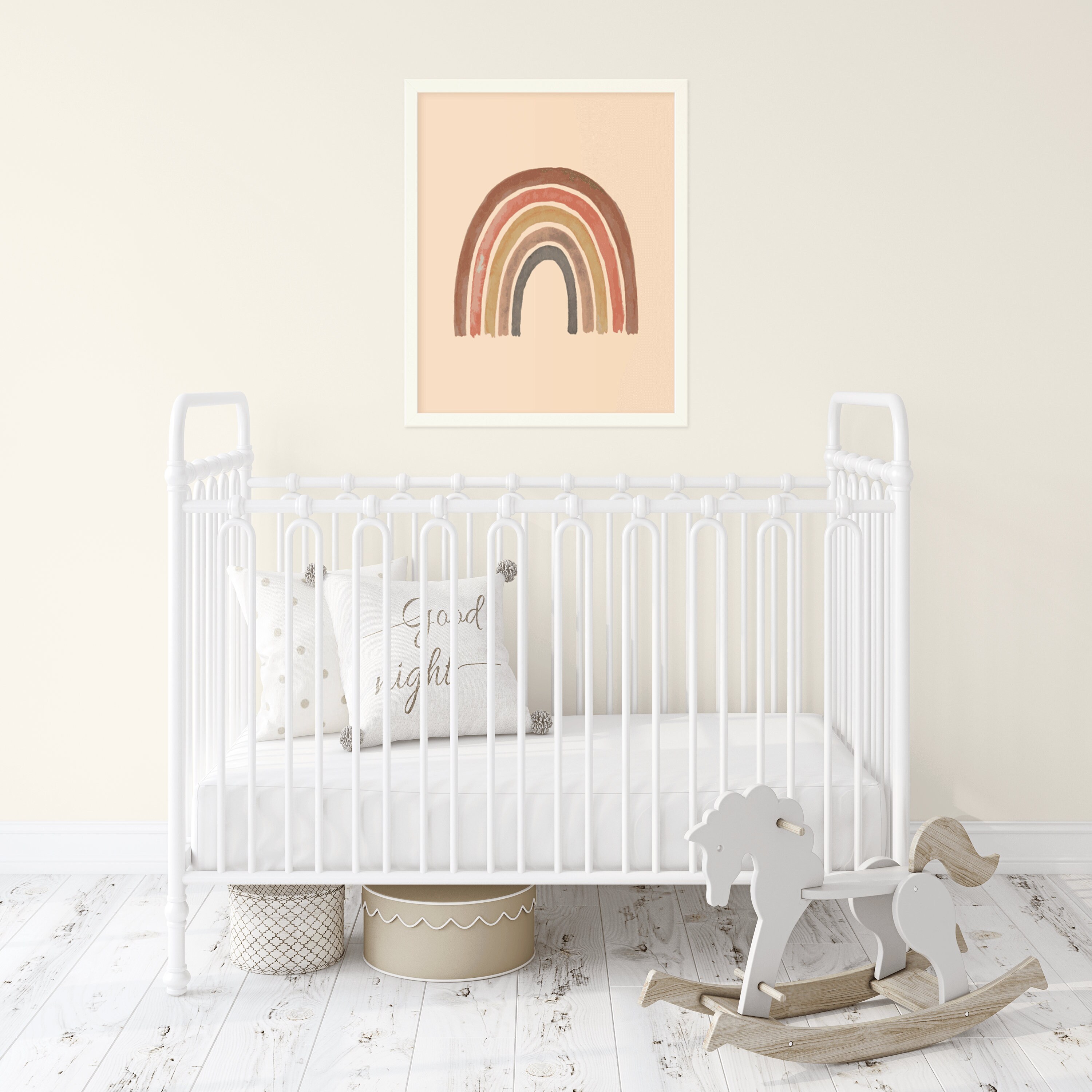 Neutral Rainbow Print Boho Rainbow Print Rainbow Printable | Etsy