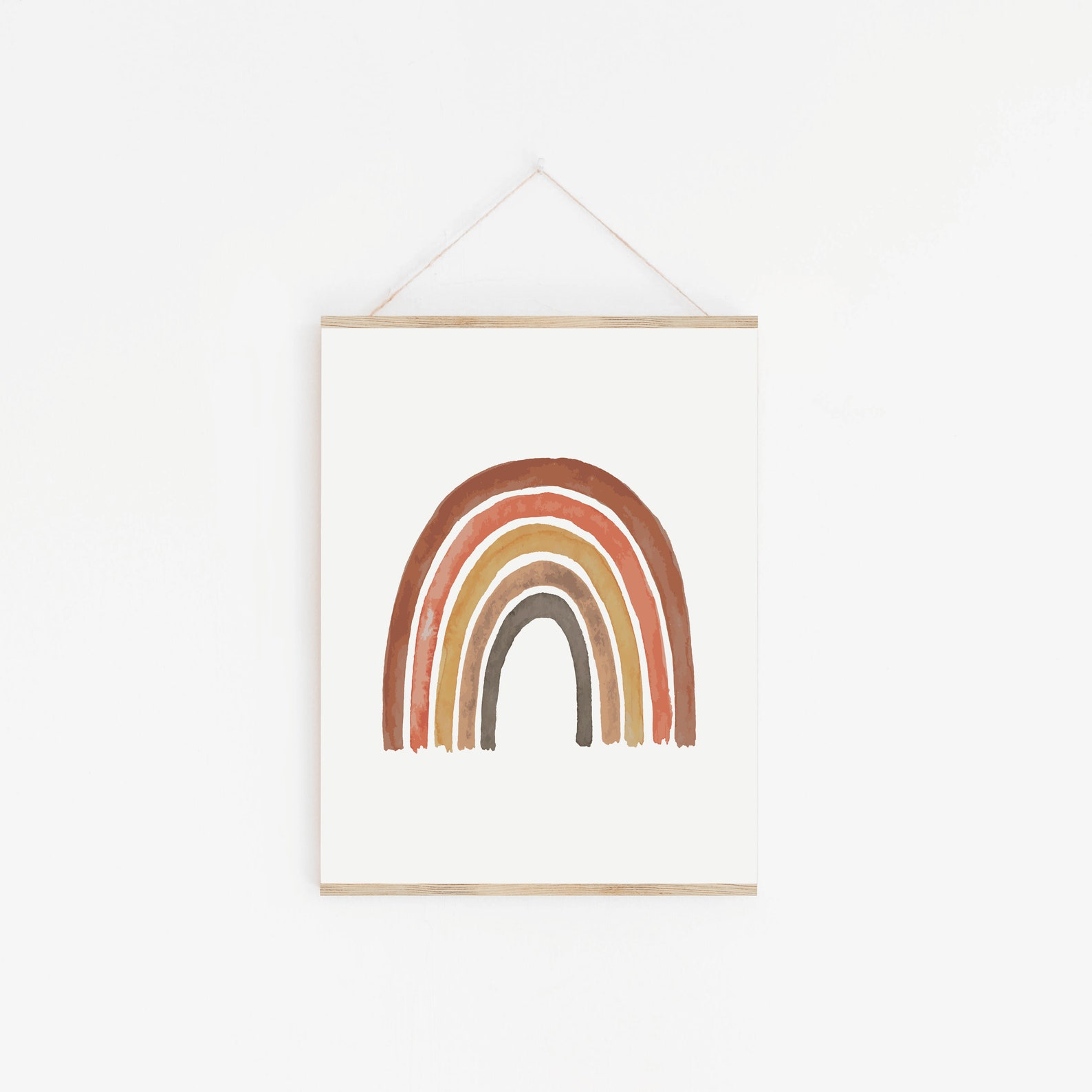Neutral Rainbow Print Boho Rainbow Print Rainbow Printable - Etsy