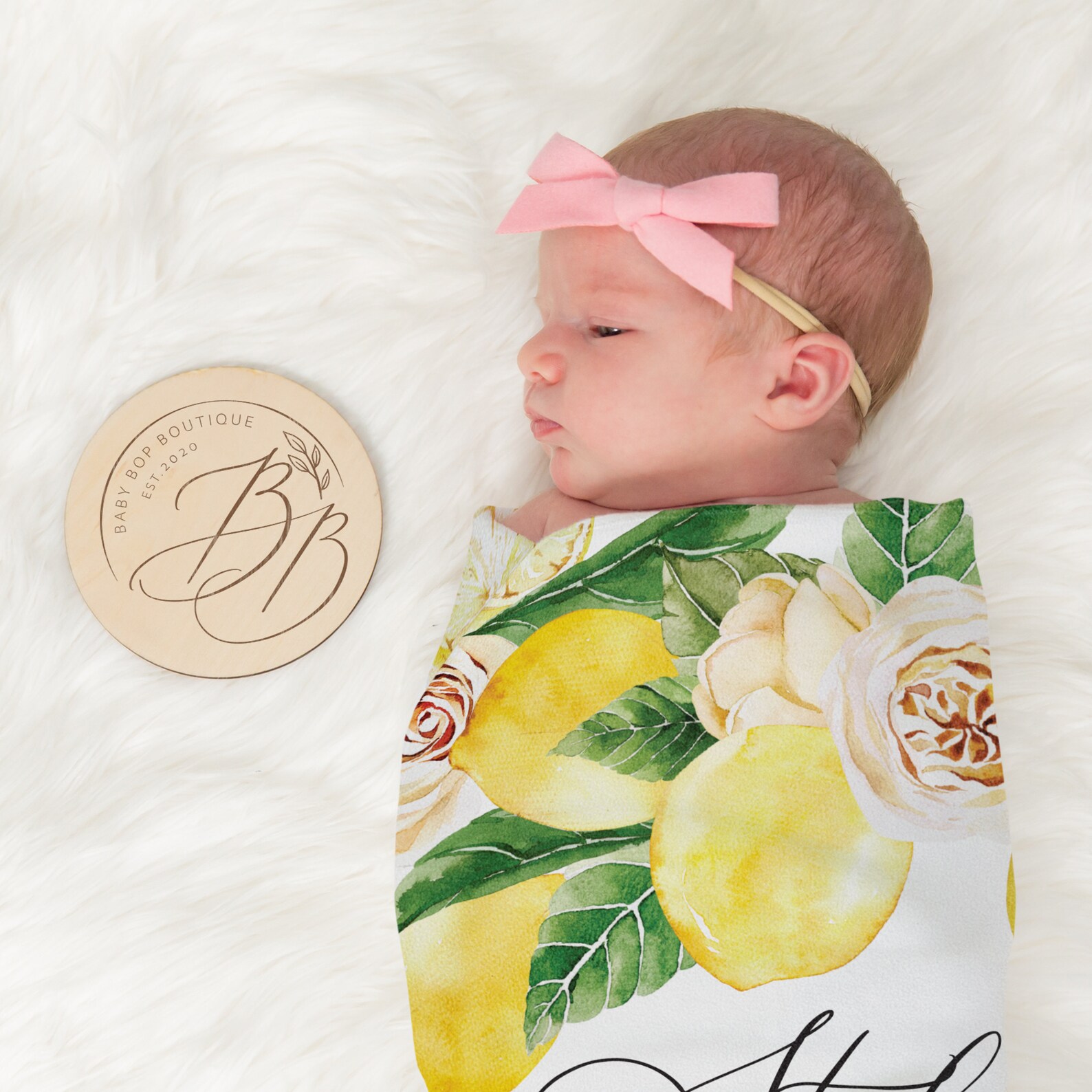 Personalized Lemon Name Blanket Lemon Themed Nursery Custom - Etsy