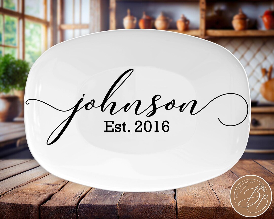Large Script Name Platter, Custom Name Platter, Personalized Platter ...