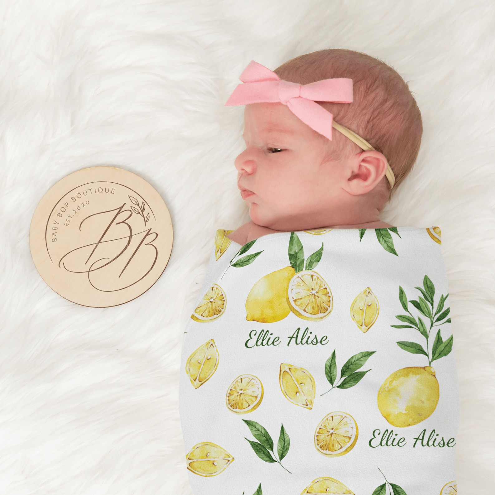 Personalized Lemon Name Blanket Lemon Themed Nursery Custom - Etsy