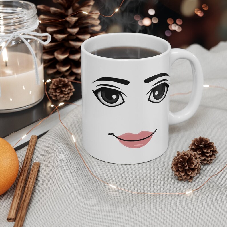Roblox Female Face Mug 11oz - Etsy