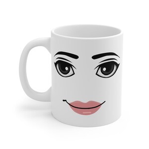 Roblox Female Face Mug 11oz - Etsy