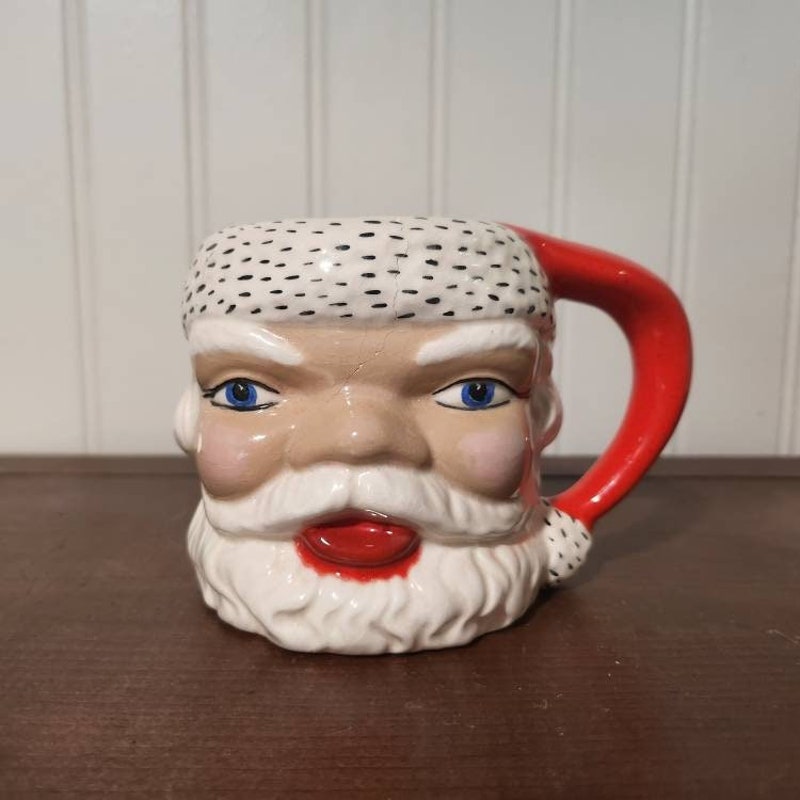 Vintage Santa Mugs - Etsy