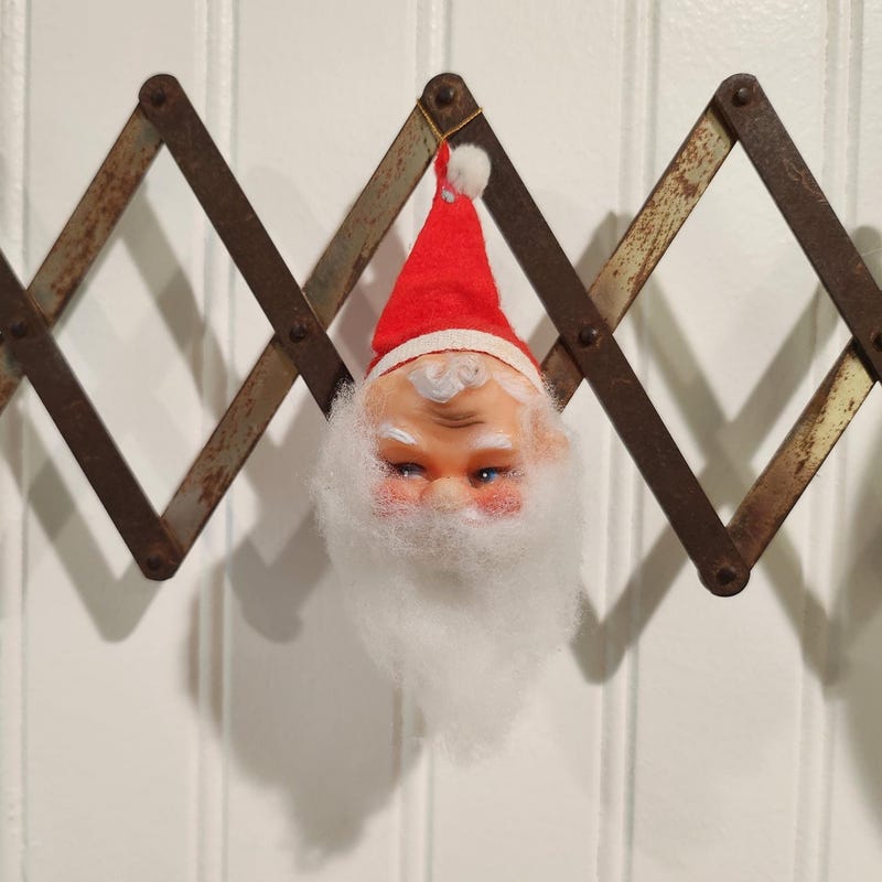 Santa Head Ornament - Etsy