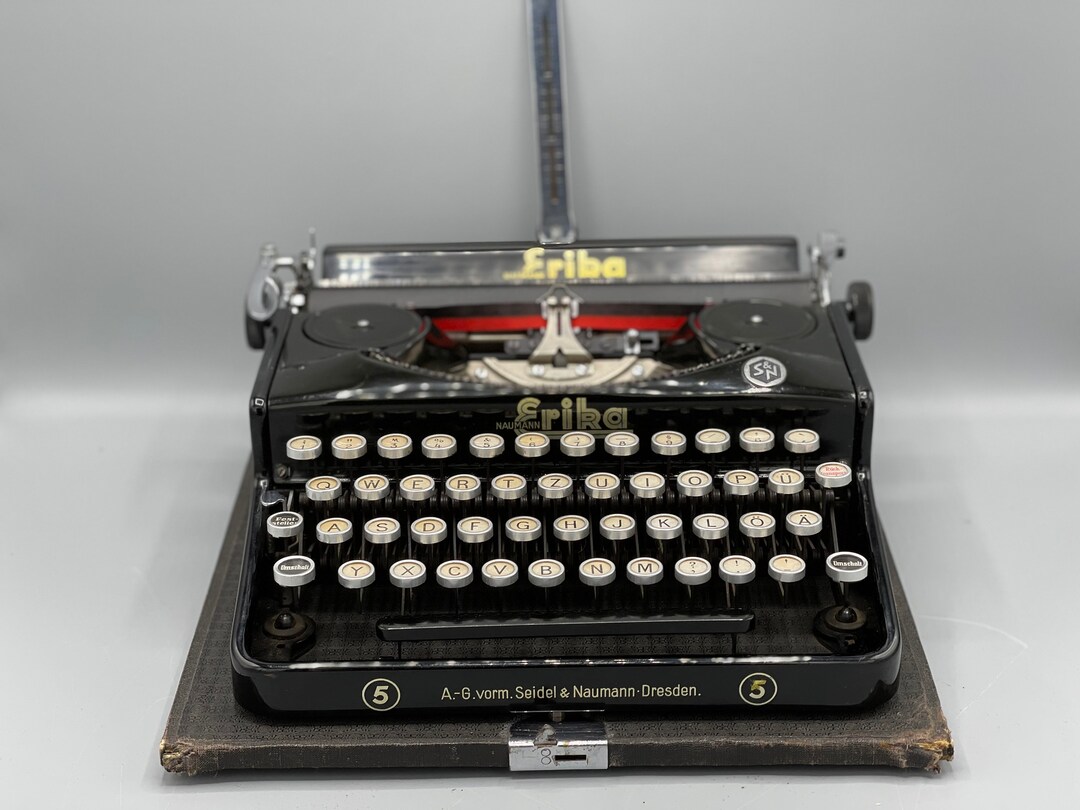 Rare, Collectable 1939 Vintage Erika 5 Typewriter From Seidel and Naumann - Etsy
