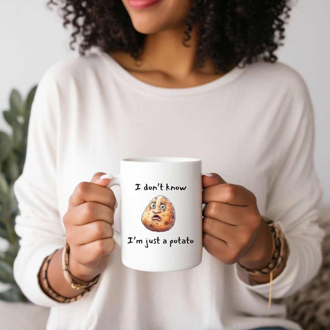 Potato Funny Face Coffee Mug Humour Sarcastic Saying Tea Cup Spud ...