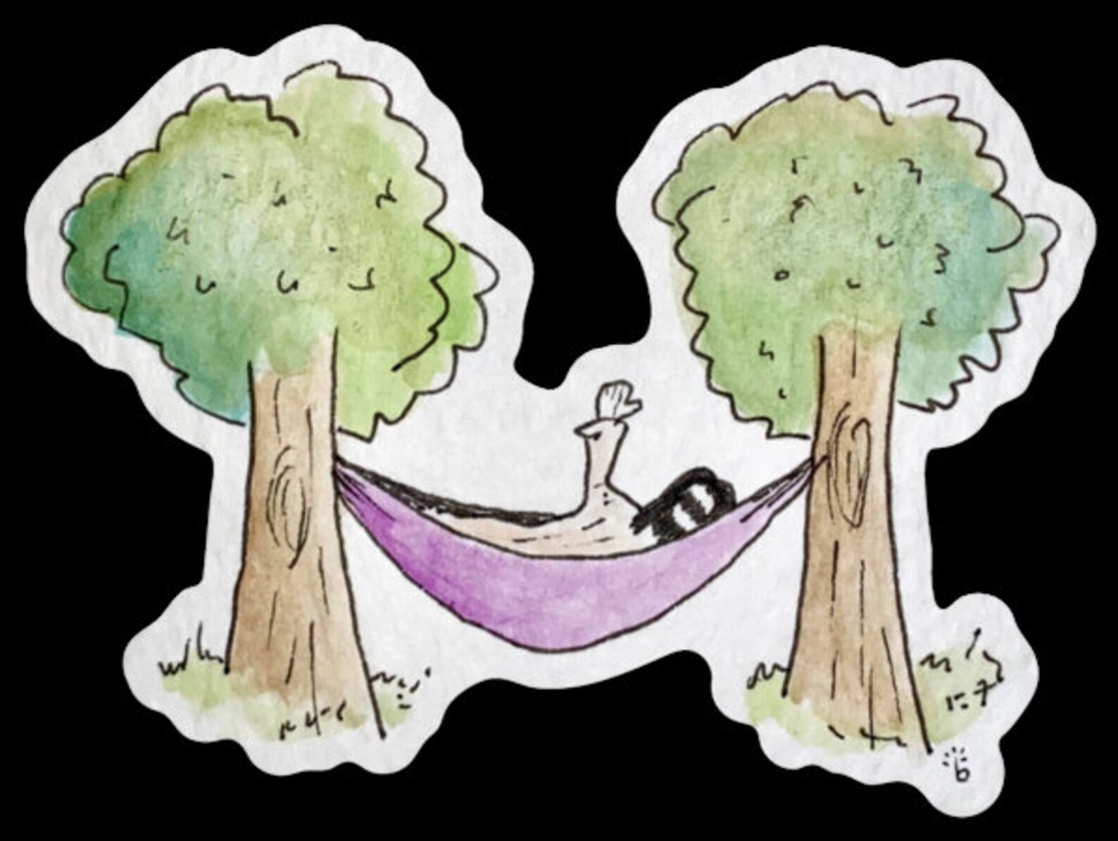 Jesus in a Hammock Die-Cut Sticker - Etsy.de